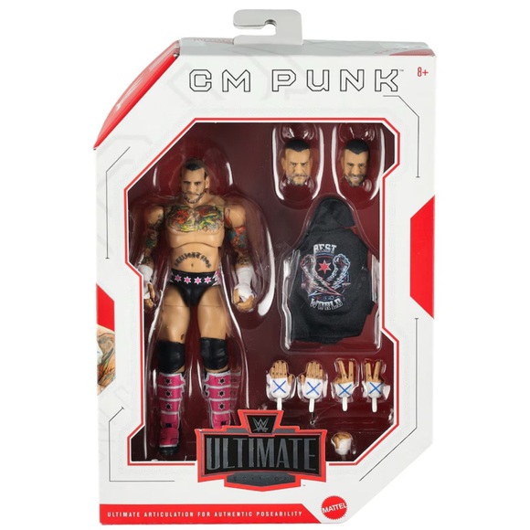 Mattel | Toys | Mattel Wwe Ultimate Cm Punk Action Figure | Poshmark